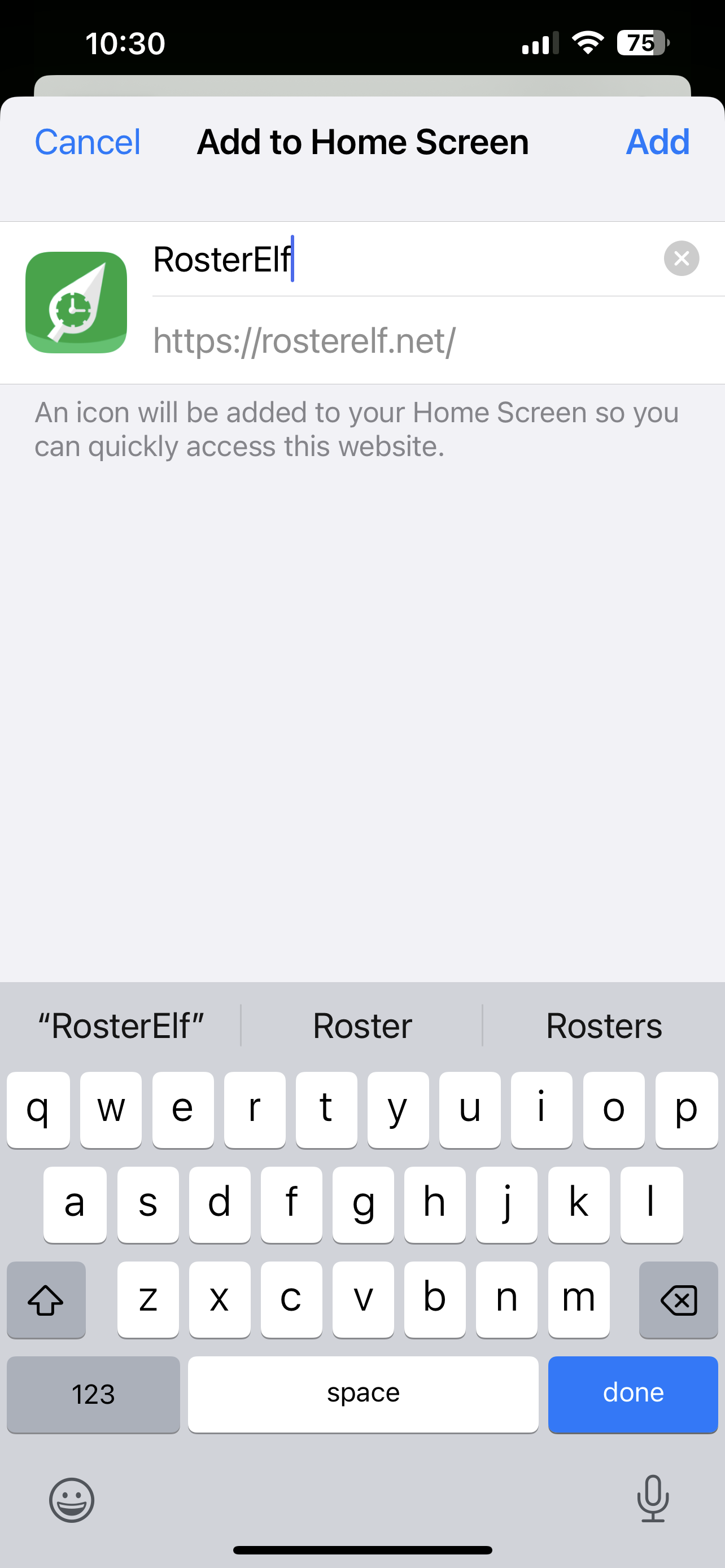 How To Install Pwa Version On Ios Smartphone Safari Rosterelf Customer Support