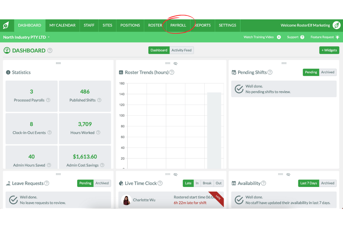 Sending timesheets to Xero – RosterElf Customer Support