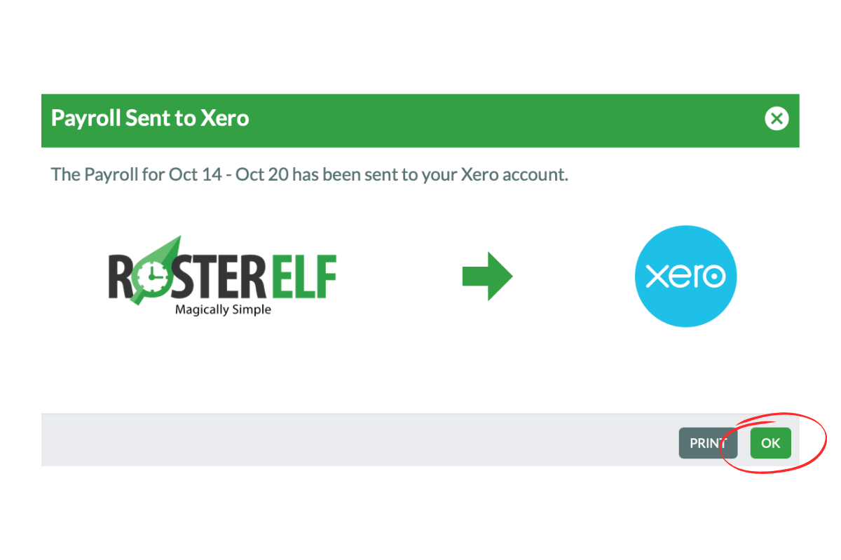 Sending timesheets to Xero – RosterElf Customer Support