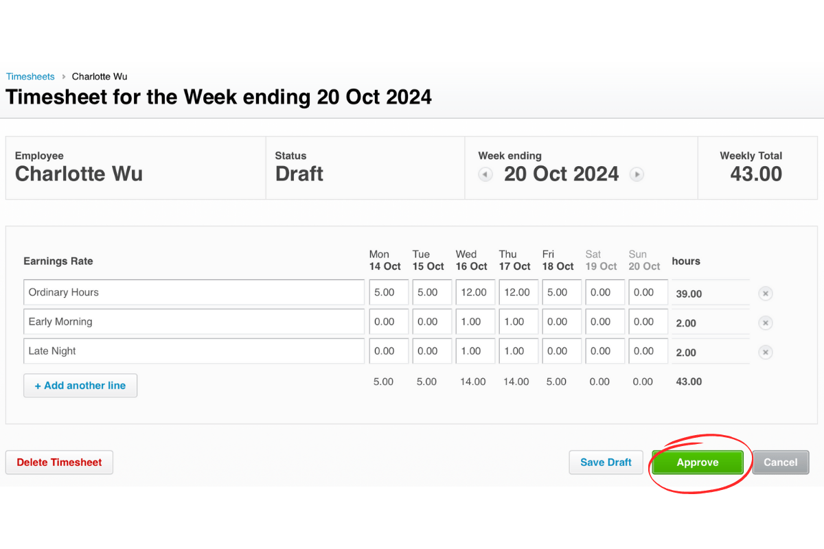 Sending timesheets to Xero – RosterElf Customer Support
