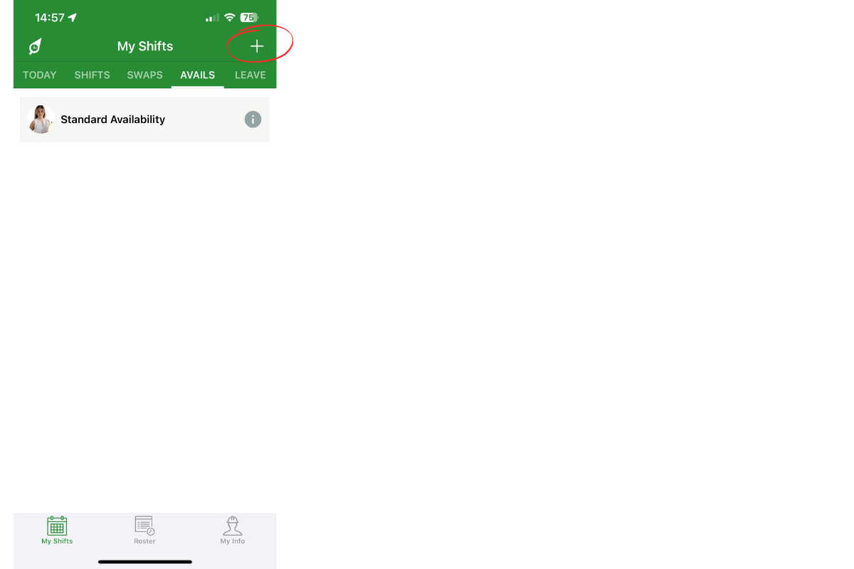 Updating your availability from a smartphone – RosterElf Customer Support